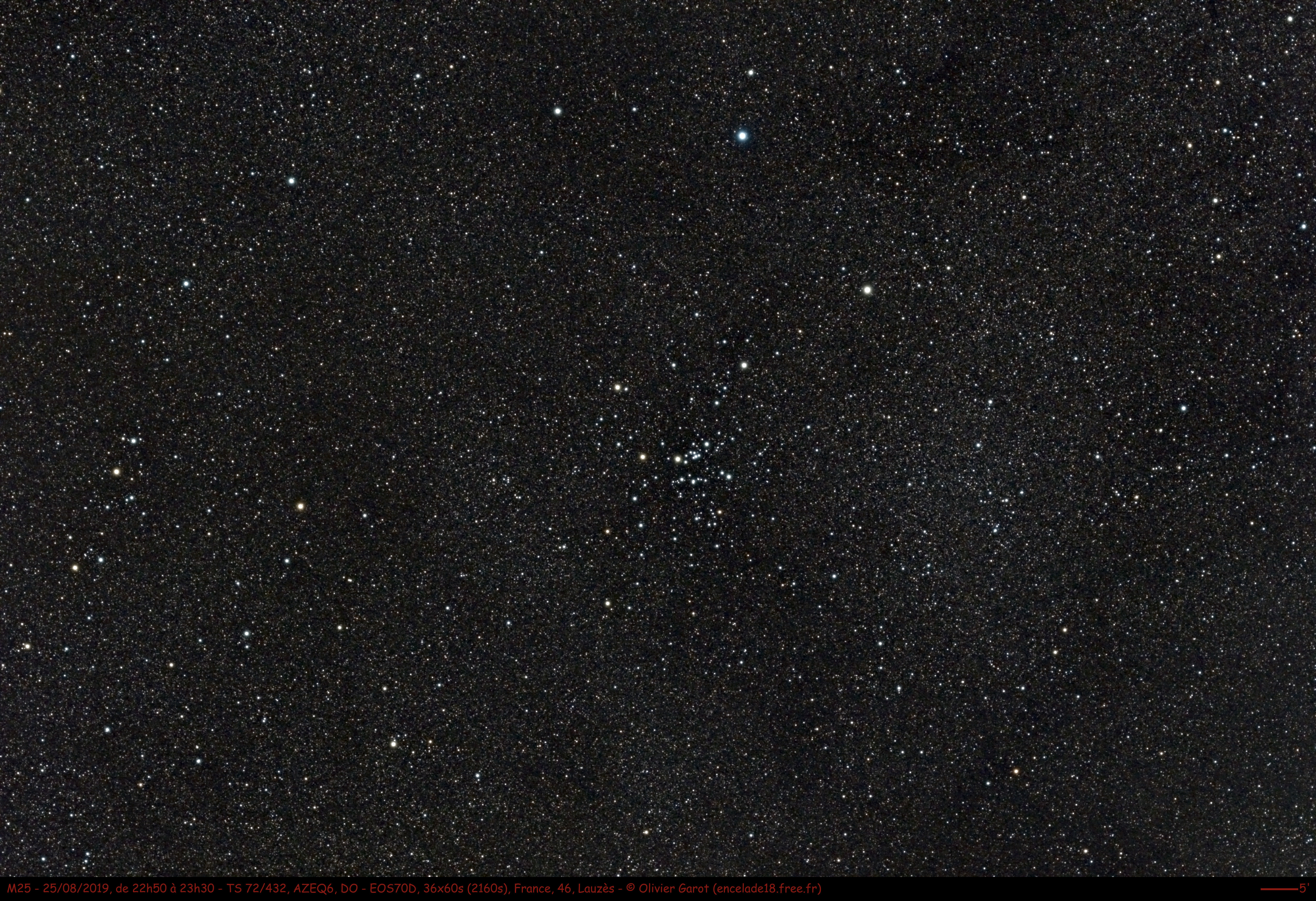 Amas ouverts M23 et M25 - Astrophotographie - Webastro