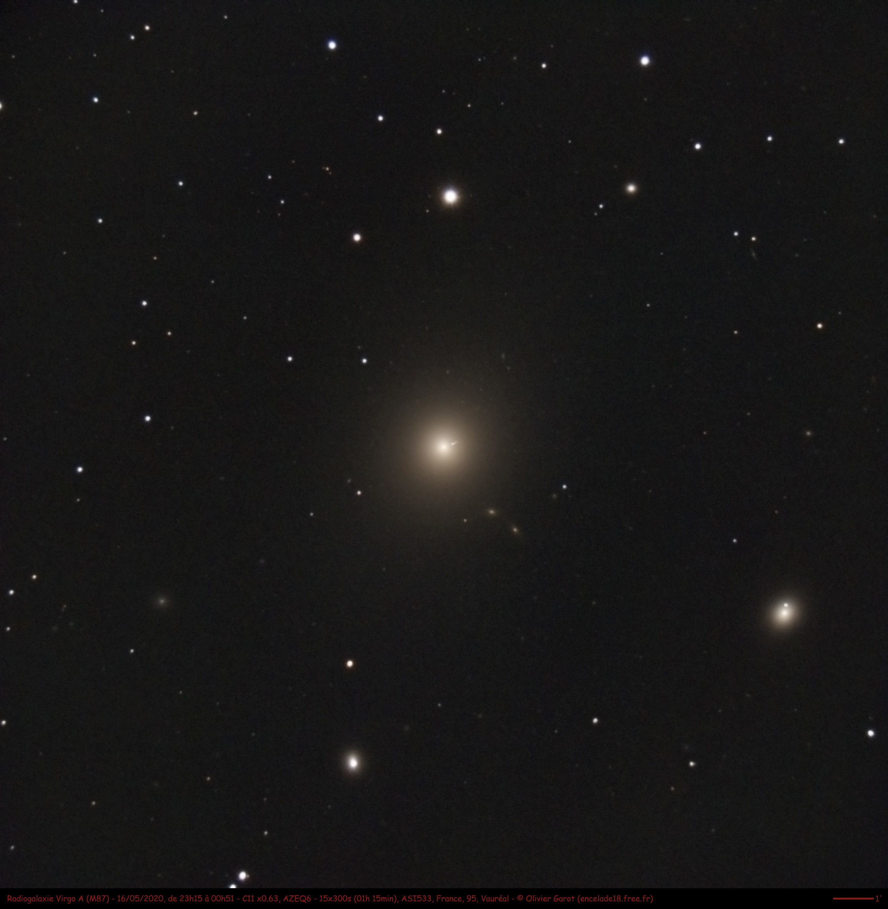 M87 - Astrophotographie - Webastro