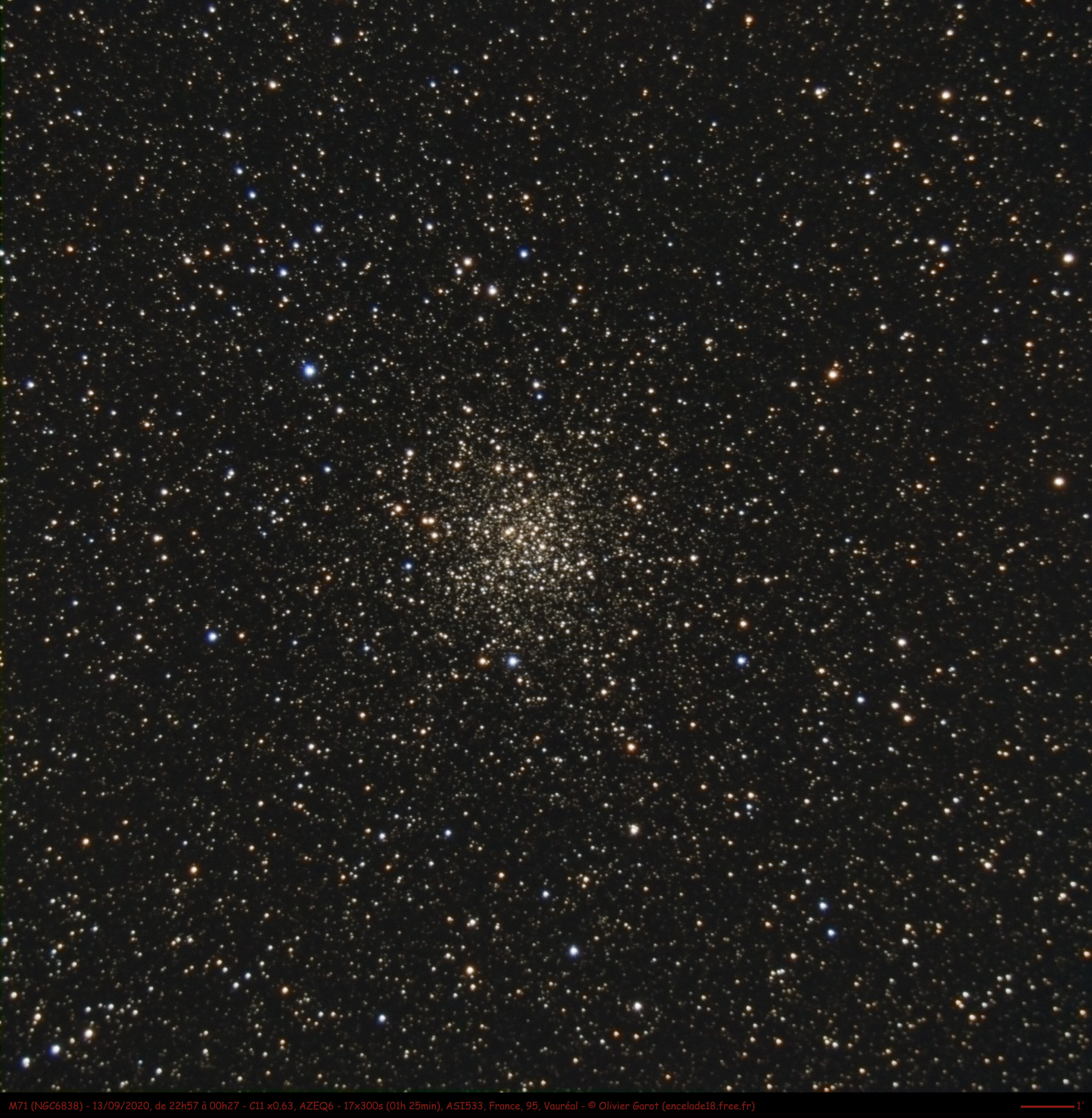 L' amas globulaire M71 - Astrophotographie - Webastro