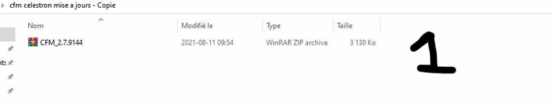 me peut installer mise a jour celestron cfm pour manette - Logiciels ...