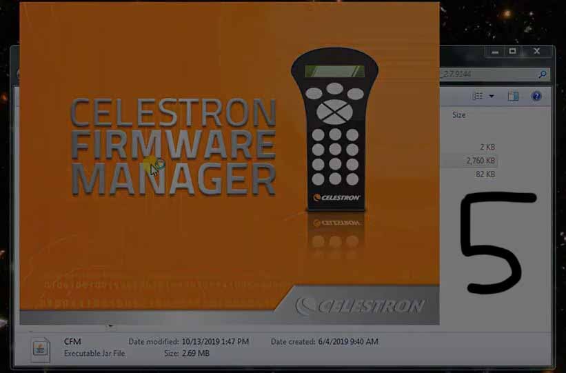 me peut installer mise a jour celestron cfm pour manette - Logiciels ...