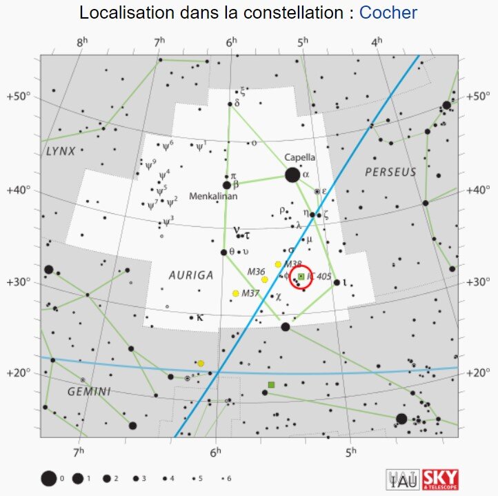 IC 405 - Nébuleuse de l'Etoile Flamboyante - 80ED + Asi294mc pro (29/10/2021 ...