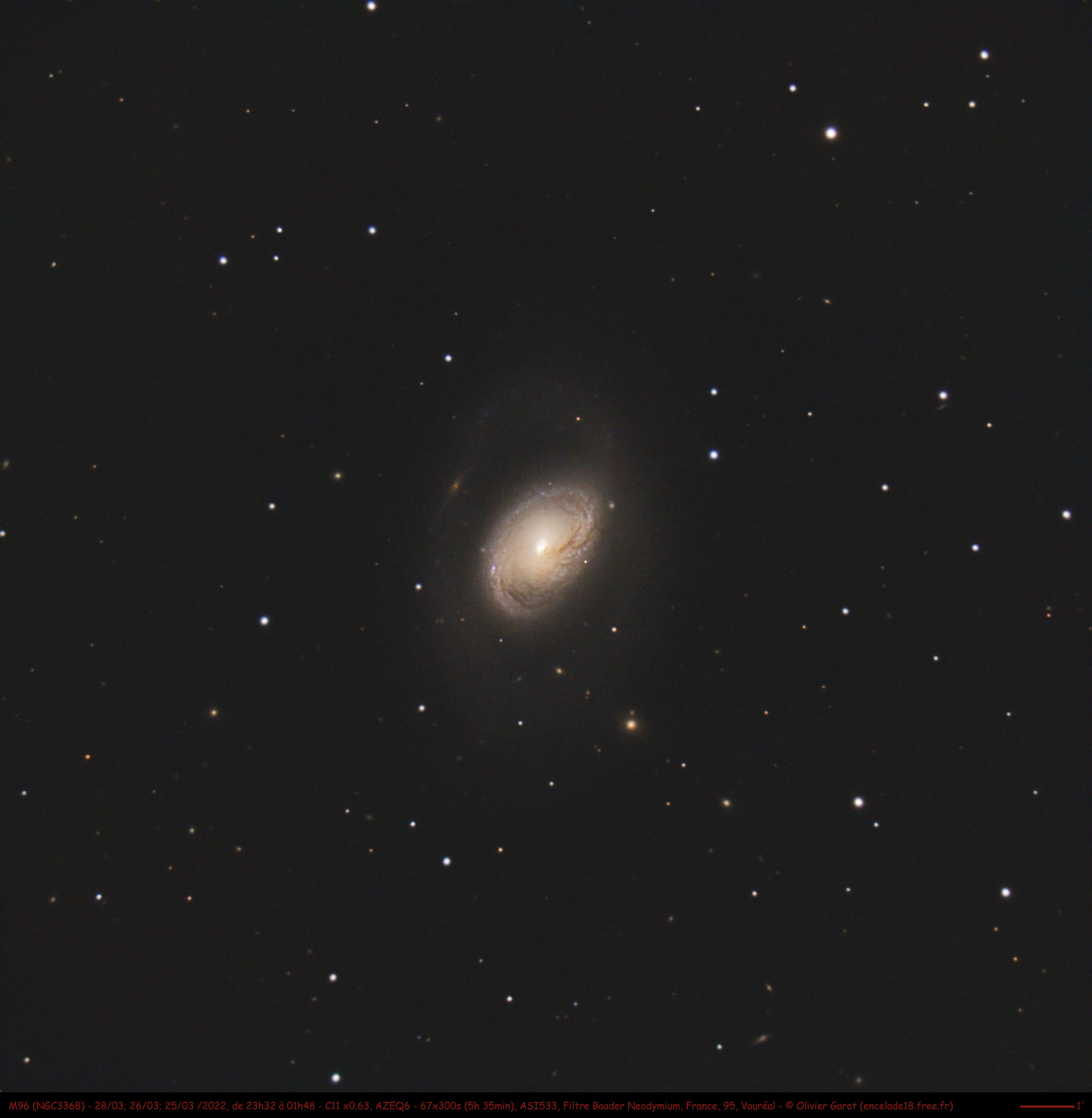 La galaxie M96 - Astrophotographie - Webastro