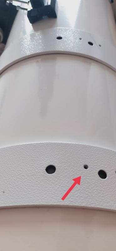 référence du filetage des orifices situés sur les colliers de maintien ...