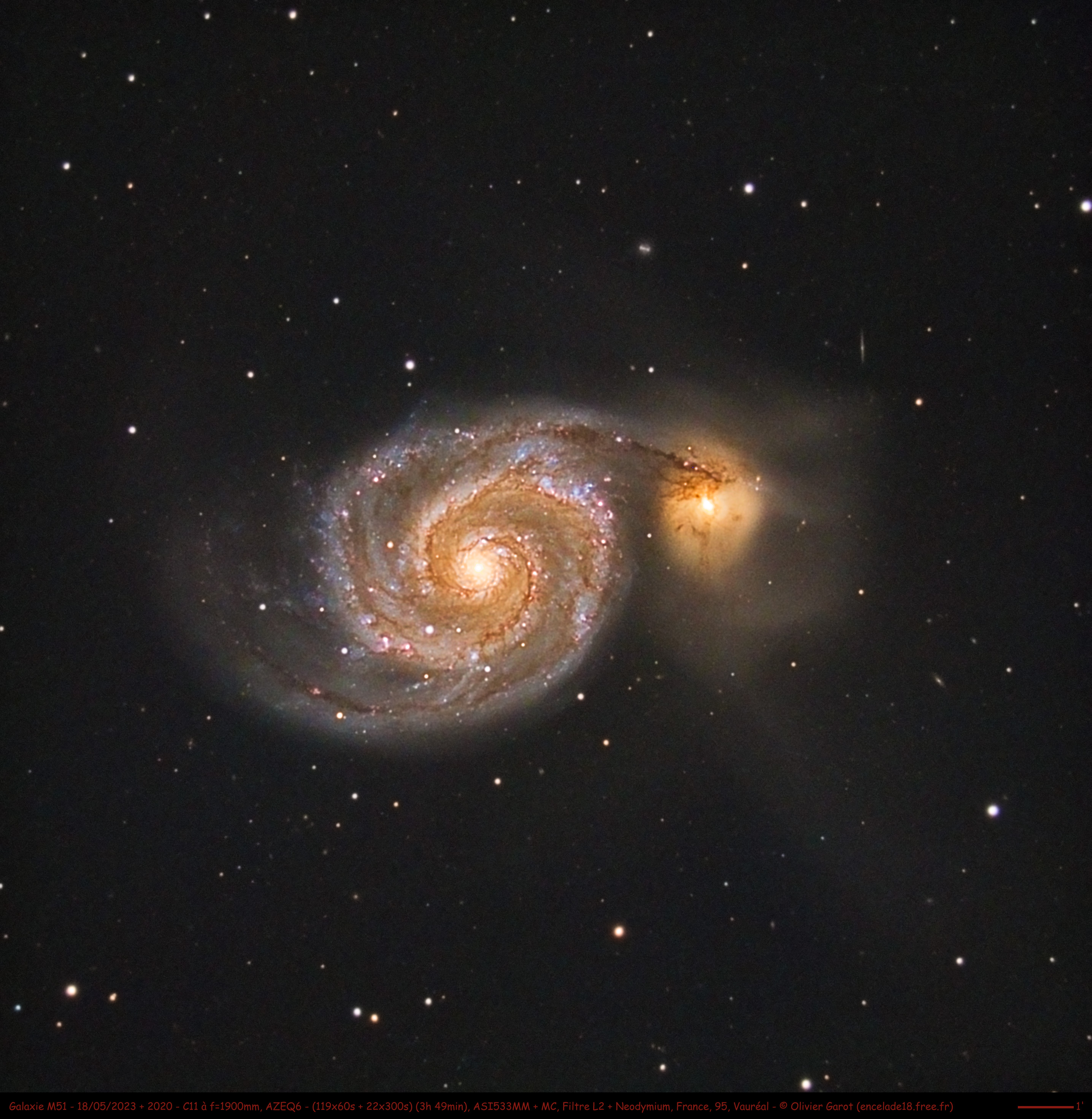 M51 - Astrophotographie - Webastro